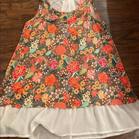 Matilda Jane | Tops | Matilda Jane Ruffle Floral Tank | Poshmark